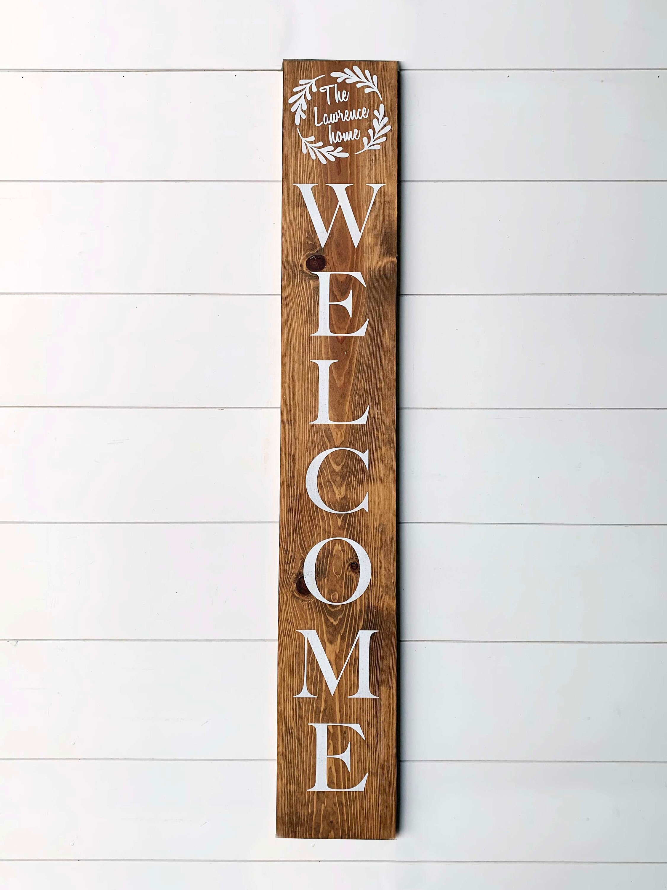 Family Welcome Sign Welcome Sign Front Porch Sign Last Name | Etsy