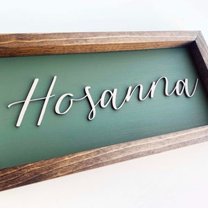Hosanna Sign, Easter Signs, Raised Letter Sign, 3D Signs, Wood Signs ...