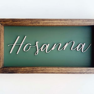 Hosanna Sign, Easter Signs, Raised Letter Sign, 3D Signs, Wood Signs ...