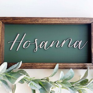 Hosanna Sign, Easter Signs, Raised Letter Sign, 3D Signs, Wood Signs ...