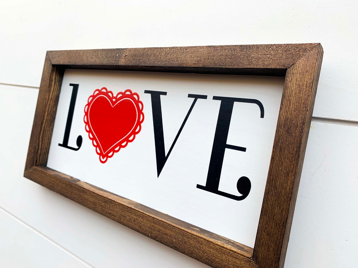 Love Sign, Valentine's Day Sign, Valentine's Decor, Gift Idea ...