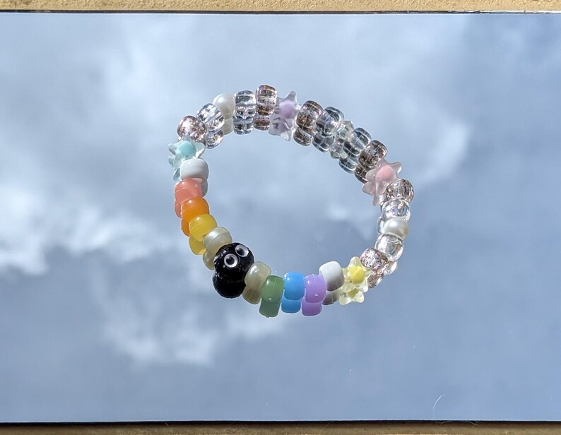 Soot Sprite Inspired Bracelets | Ghibli - Fan Made - Uv Beads - Color Changing - Spirited Away ...