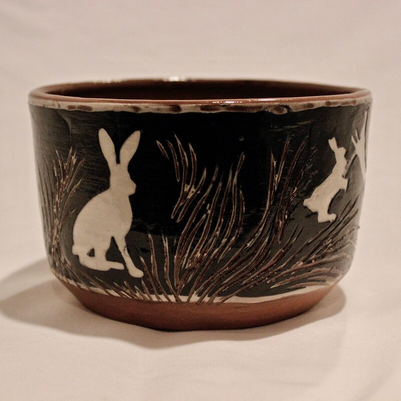 Ceramic Rabbit Bowl - Etsy