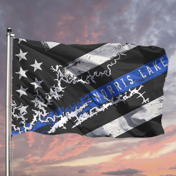 Blue Line Flag - Etsy