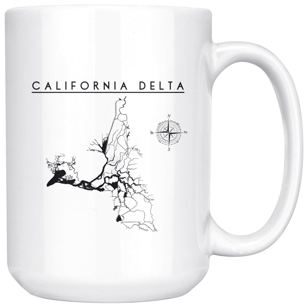 California Delta 15oz White Mug - Etsy