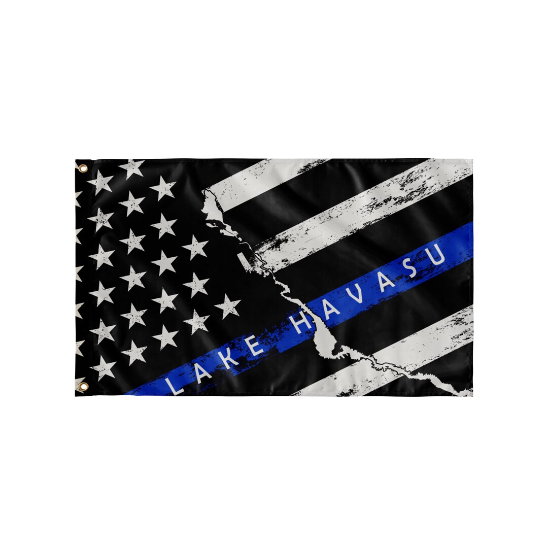 Lake Havasu Thin Blue Line Boat Flag - Etsy
