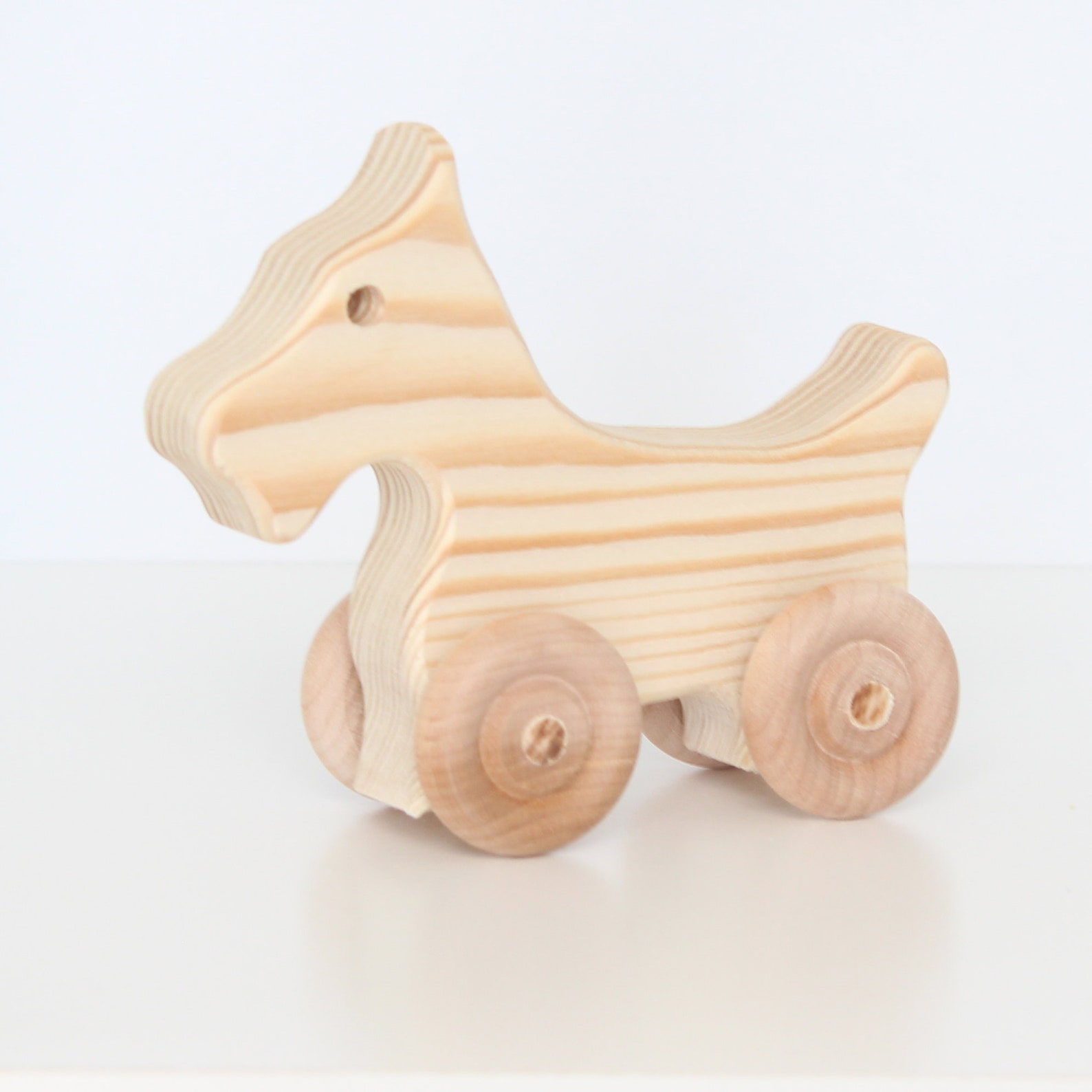 DOG Handcrafted Rolling Animal Wooden Animal Toddler Toys | Etsy