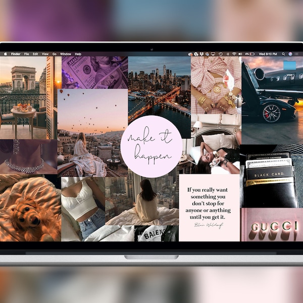 Vision Board Desktop Wallpaper - Etsy Canada