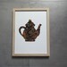 Button Art Painting Teapot - Etsy