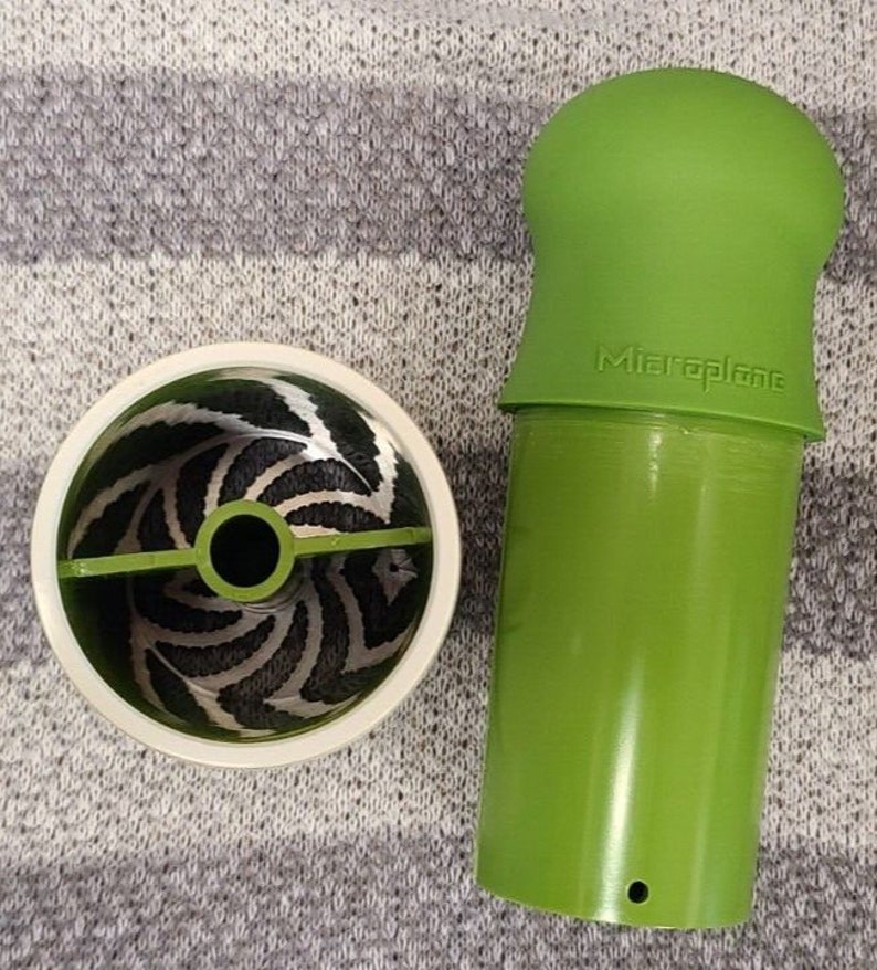 Microplane Herb Mill Rotary Grinder Grater Chopper White and Green - Etsy