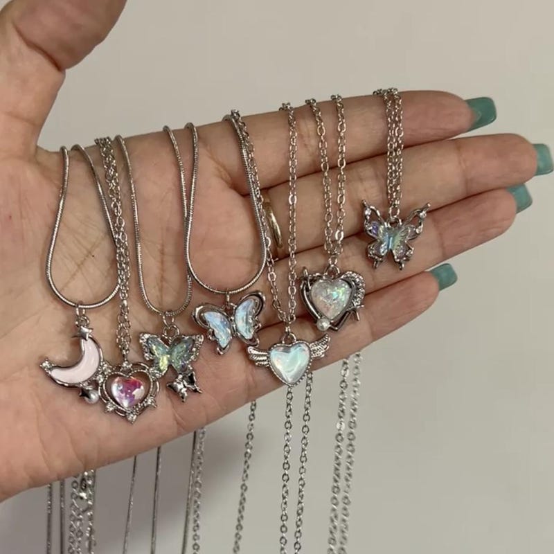 Y2k Korean Necklace - Etsy