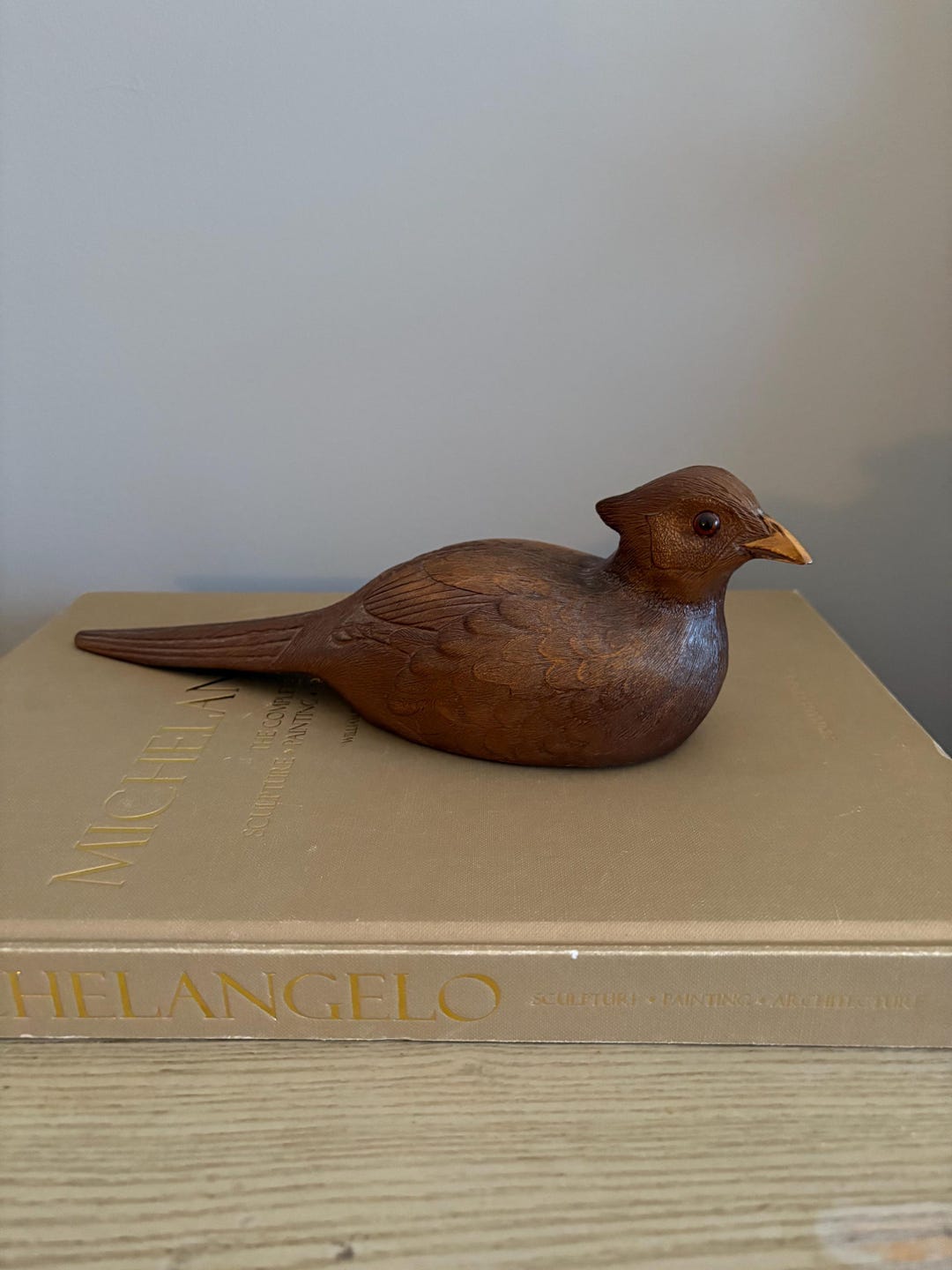 JOE REVELLO PHEASANT Wood Bird Carving, Reproduction, Canadian Artist ...