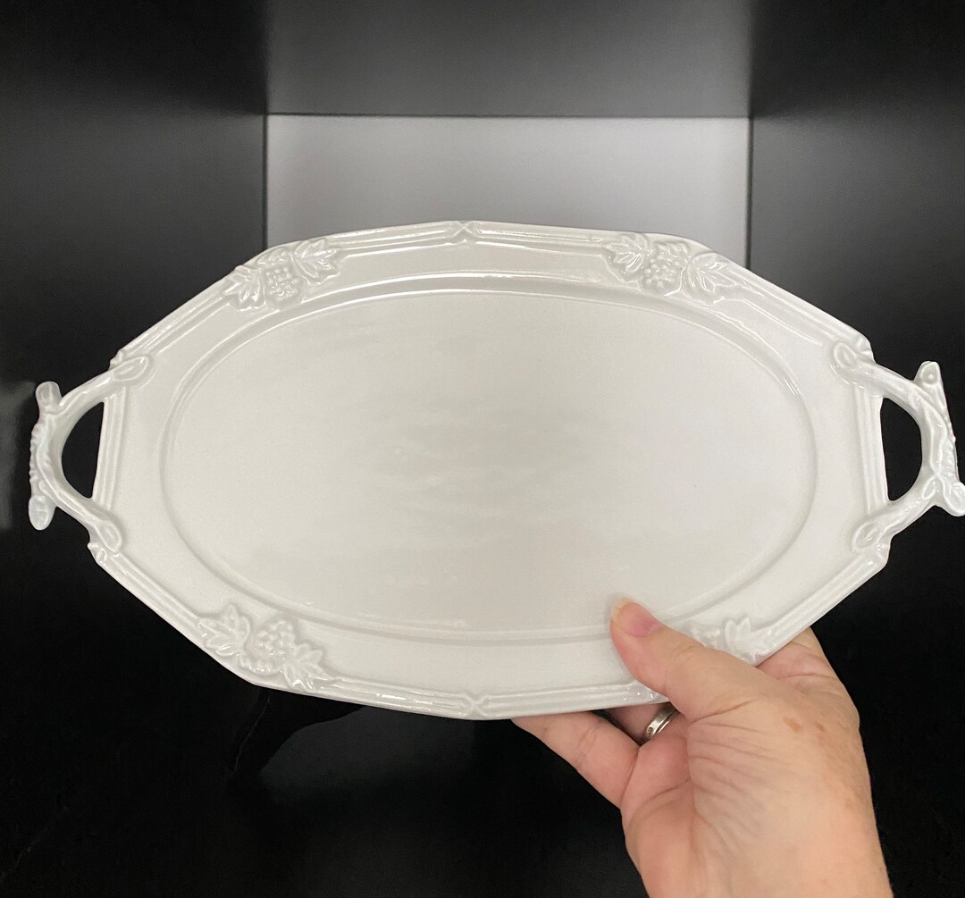 Vintage Red Cliff IRONSTONE Platter, Hall China, Ironstone Platter ...