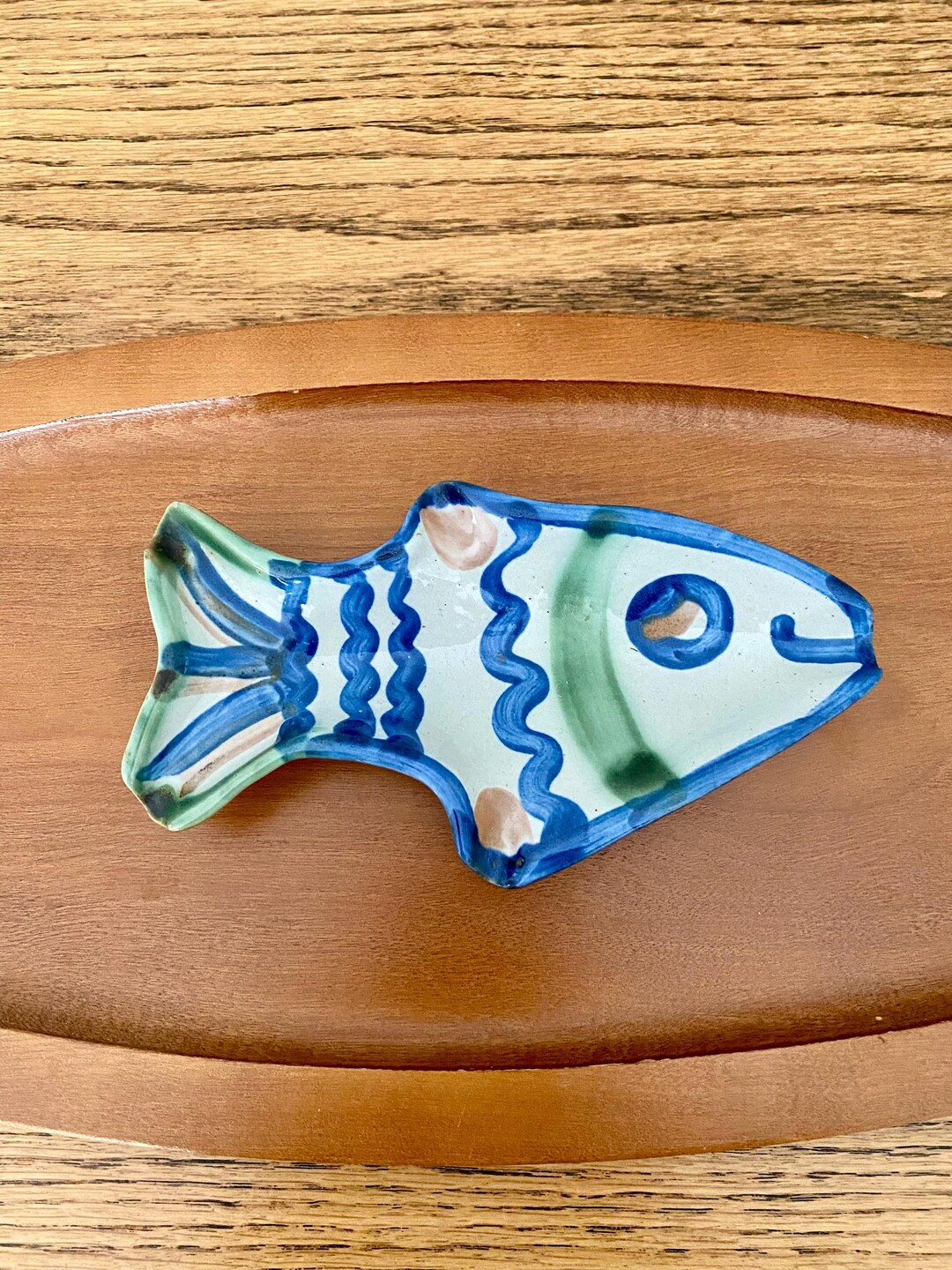 M A HADLEY, Vintage Fish Dish, Hadley Pottery, Made in USA, Stoneware ...