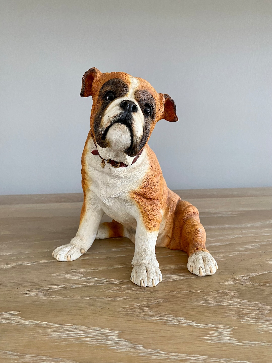 Vintage Heavy Resin BULLDOG Figure, Dog Lover, Bulldog, Dog Figure ...