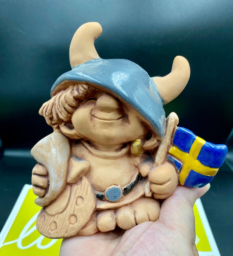 Vintage Viking Figure, Made in Sweden, Viking Troll, Swedish, JIE ...