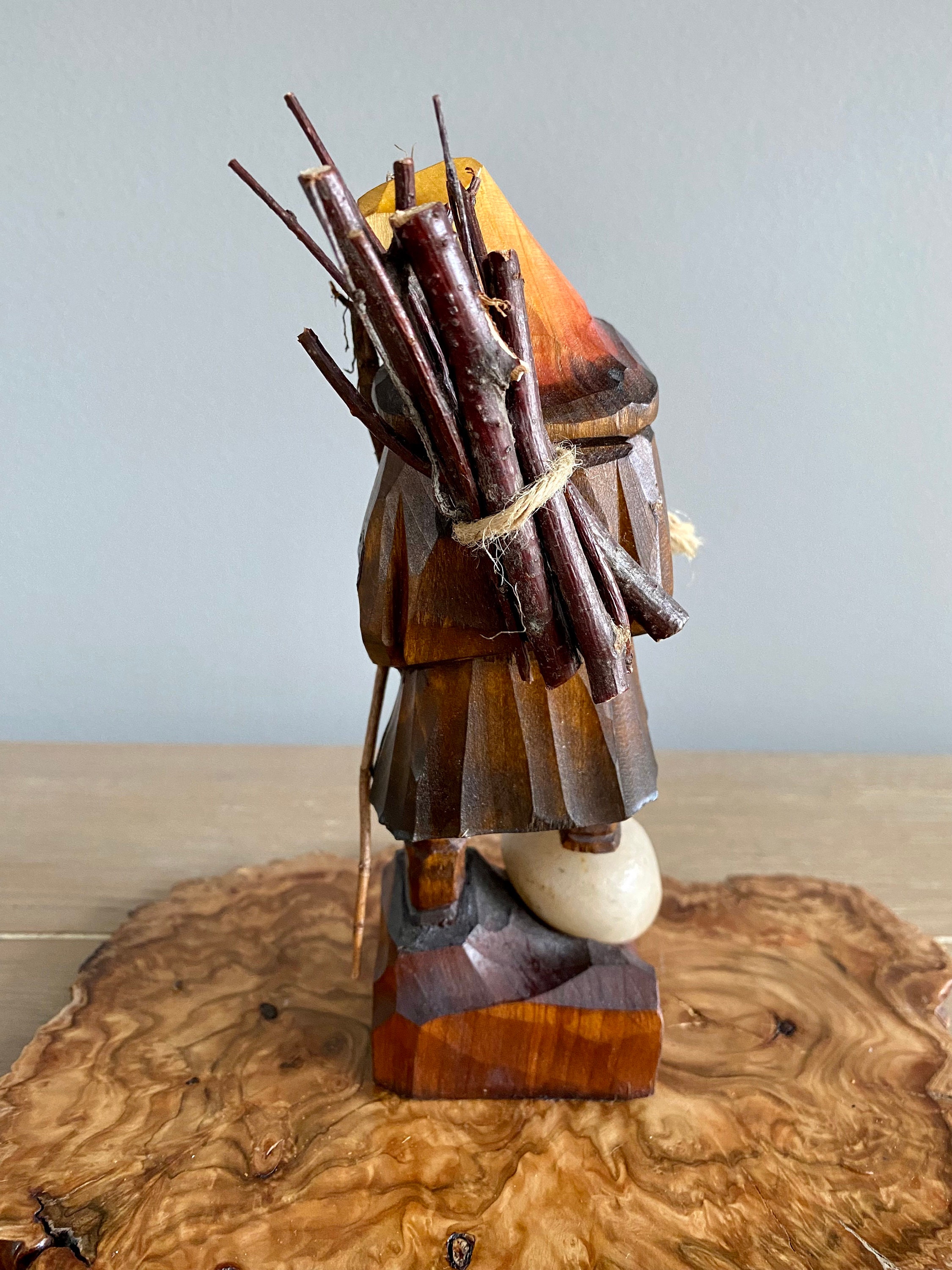 FOLK ART Sculpture, 7, Wooden Carving, Rubezahl, Mountain Spirit ...
