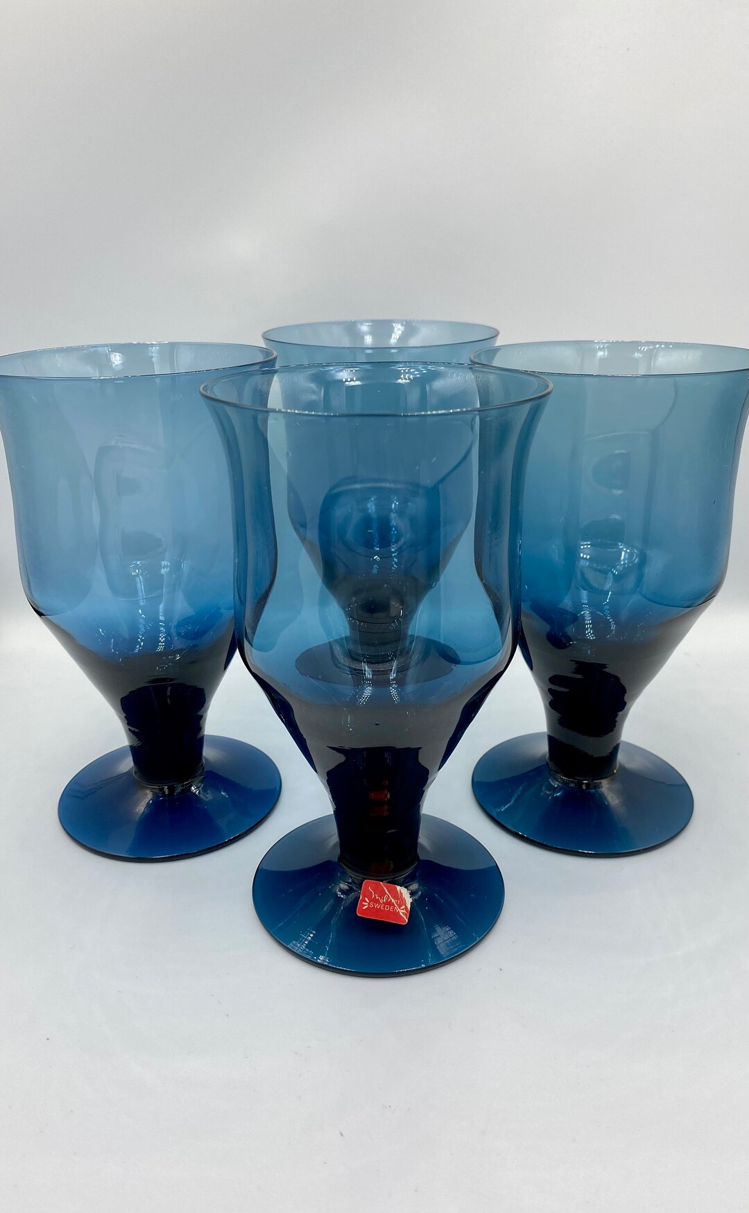 Vintage MILNOR SWEDEN, MCM Wine Goblets, 1970s, Denby of Sweden, Smoky ...