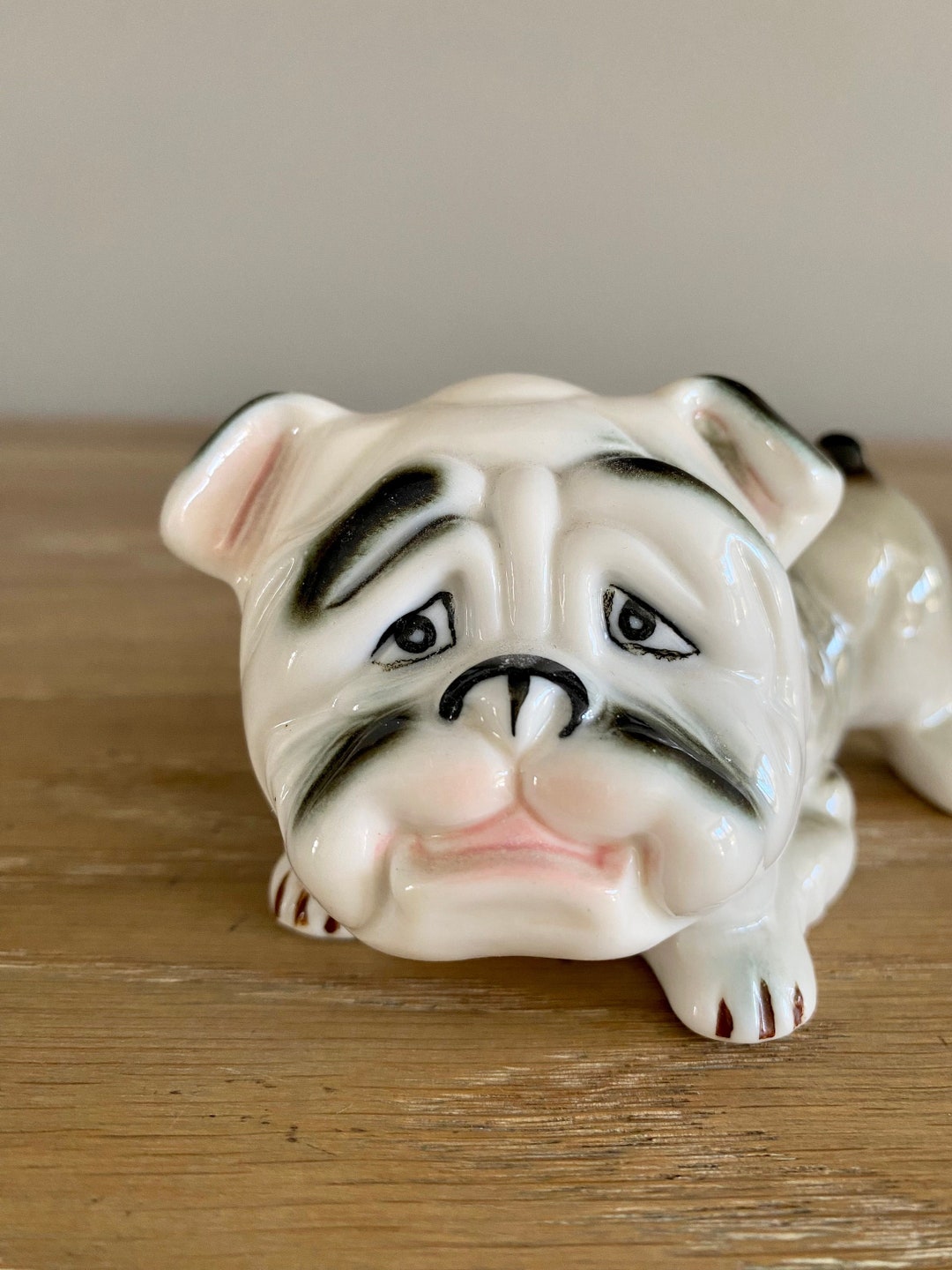 Bone China BULLDOG Figurine, ENGLISH BULLDOG, Porcelain, Dog Lover ...