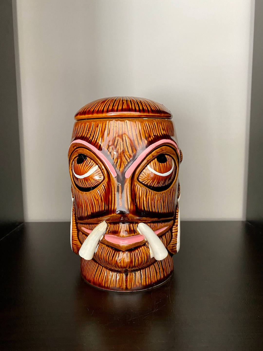 Vintage TIKI Mug Lidded Orchids of Hawaii R 18 Taiwan - Etsy