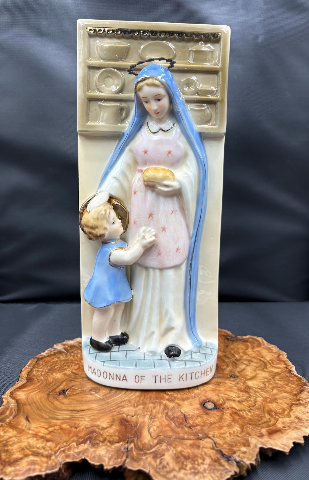 MADONNA and Child, Circa 1950's "madonna of the Kitchen" Wall Hanging ...