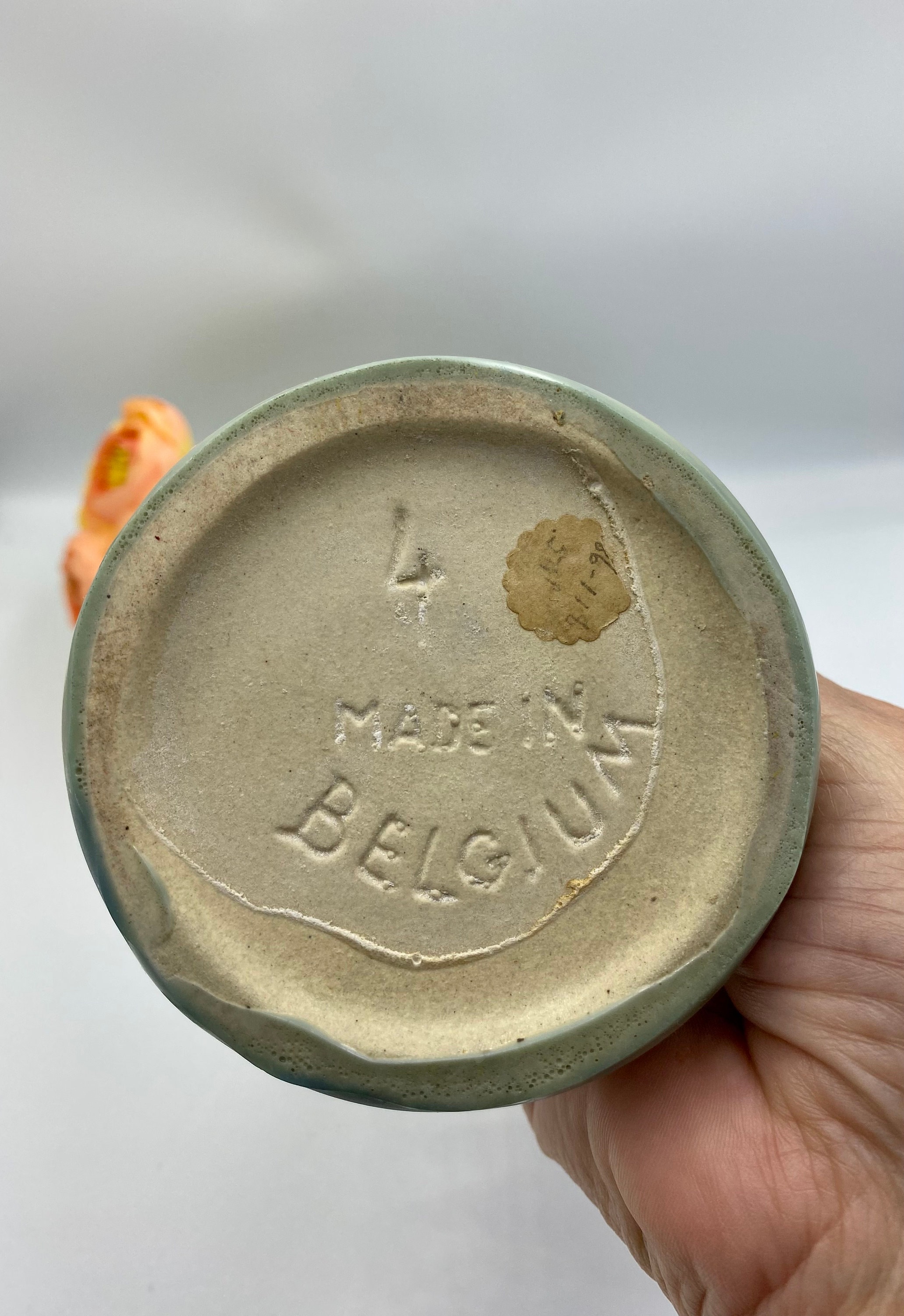 Vintage BELGIUM Pottery Bud Vase 1920's Faiencerie De - Etsy