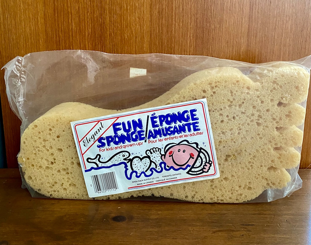 Vintage Retro Body Sponge, Foot Shaped, Novelty Item, Retro, 1970's ...