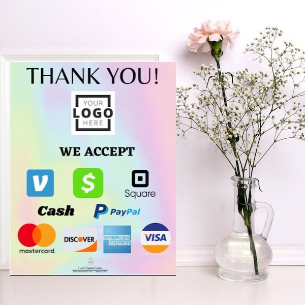 Payments Accepted Sign - Etsy
