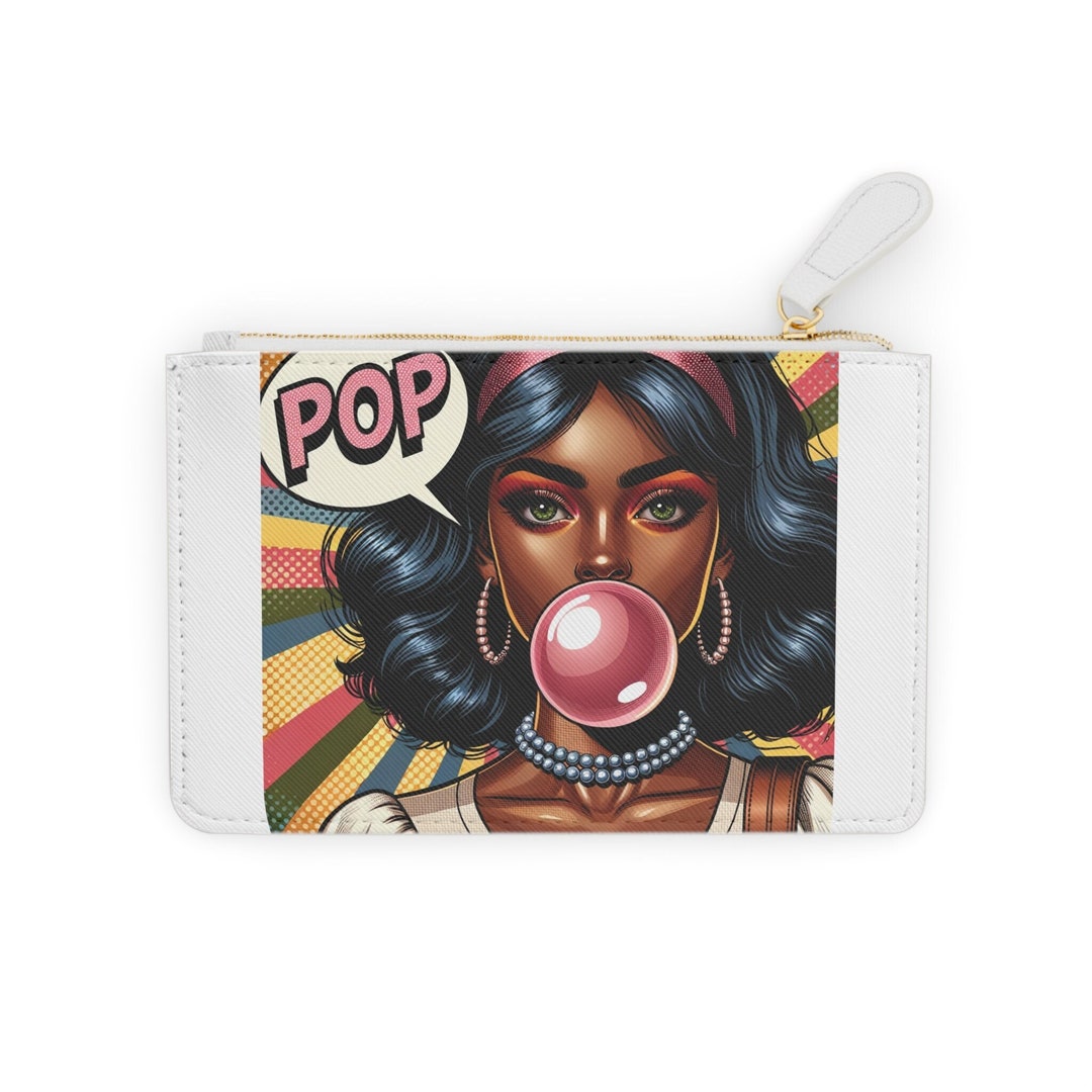 Boho Meets Pop Art Mini Clutch - Artisanal Small Handbag for Day or ...