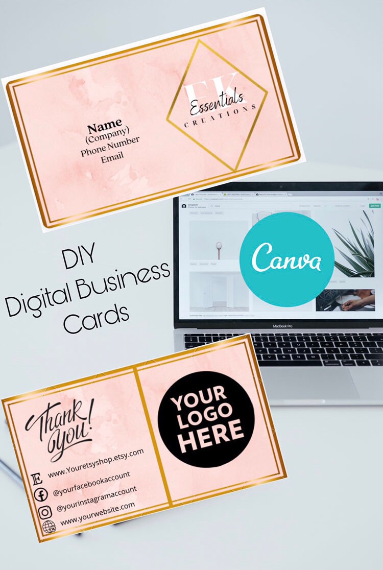 Editable,simple, Luxury Business Card Template, DIY - Etsy