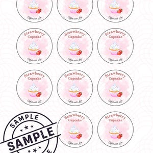 Editable Cupcake Labels With Flavors 3 Different Flavors, Baking Gift ...