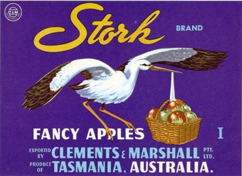 Vintage Tasmanian Apple Box Labels - Etsy