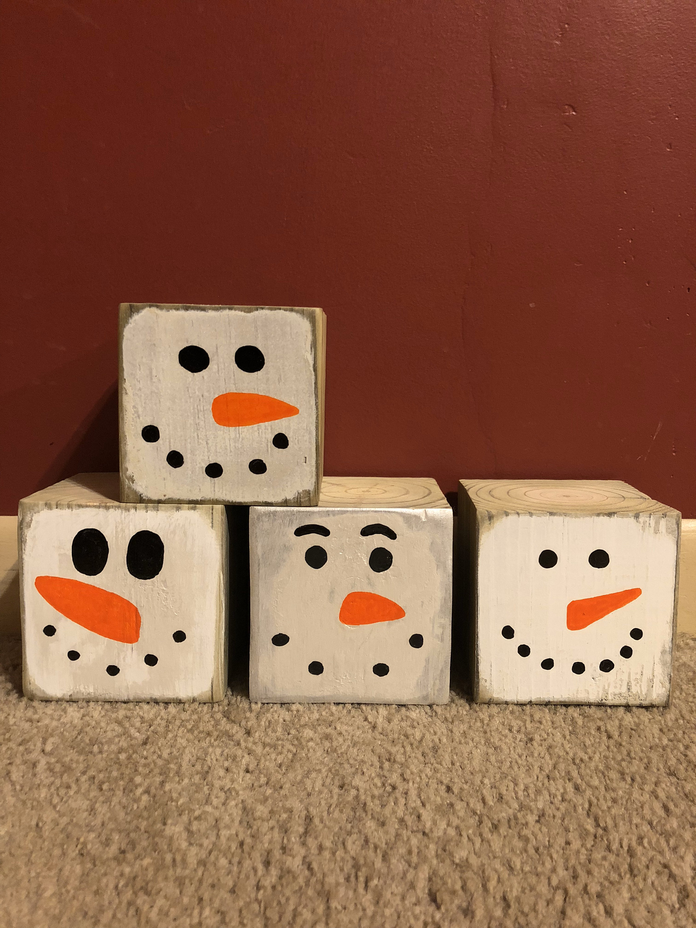 Snowman Face, Wooden Snowmen, Rustic Holiday Decor, Primitive Christmas ...