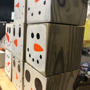 Snowman Face, Wooden Snowmen, Rustic Holiday Decor, Primitive Christmas ...