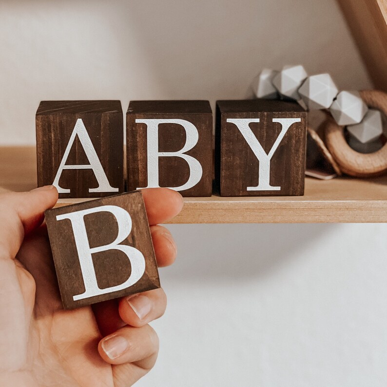 Baby Blocks Baby Announcement Blocks Pregnancy Announcement | Etsy