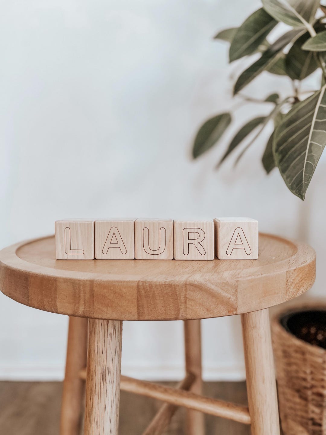 Custom Baby Blocks, Baby Shower Gift, Wooden Nursery Decor, Newborn ...