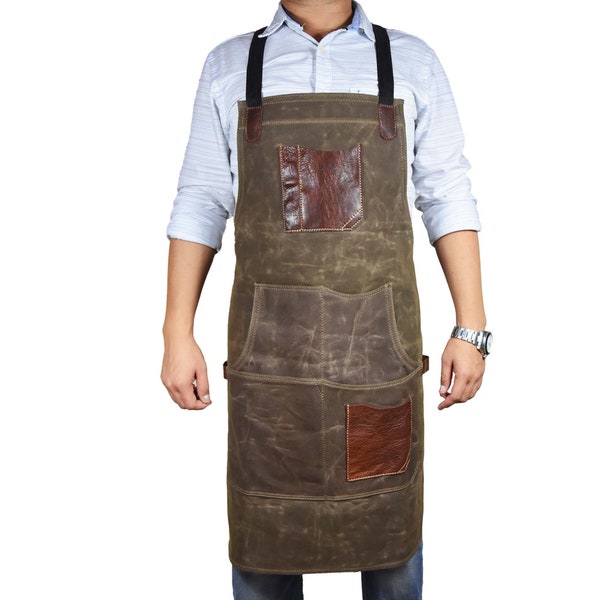 Waxed Kitchen Apron - Etsy