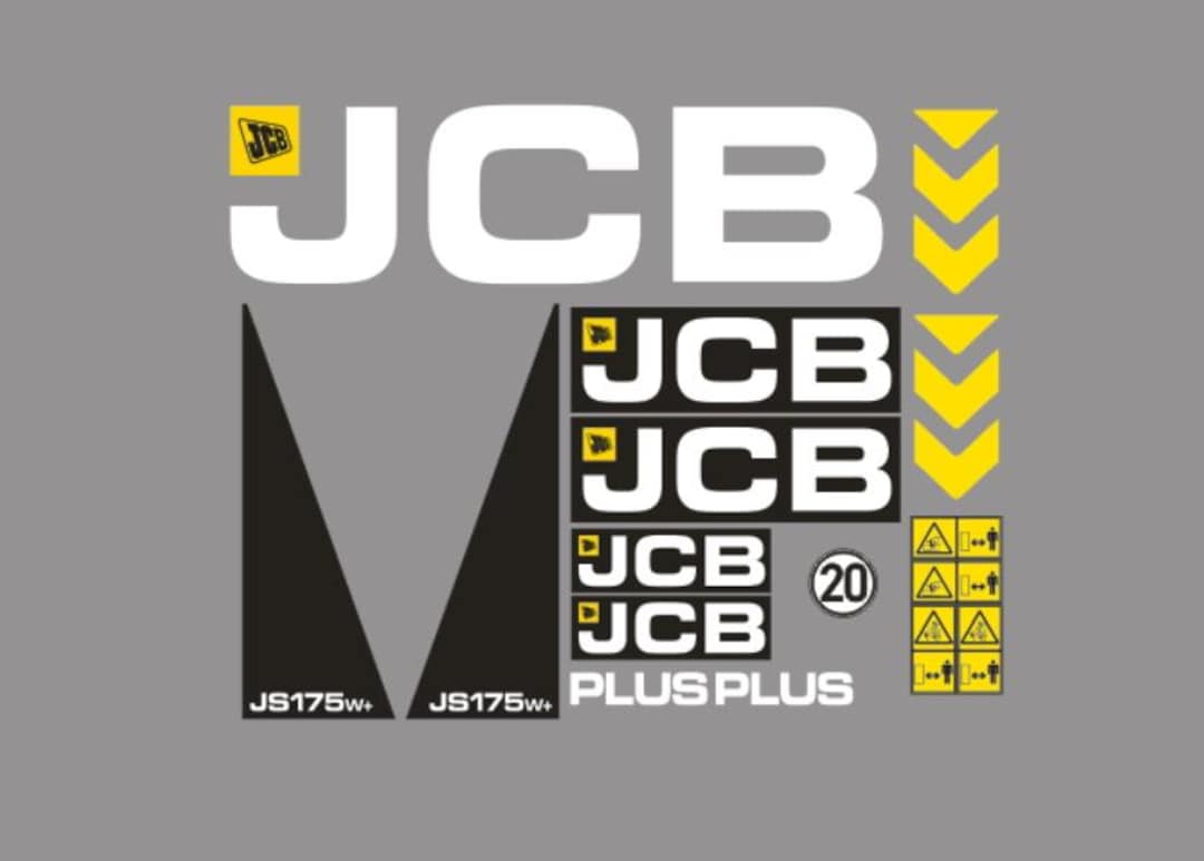 Sticker Decal - JCB JS175W+ - Etsy
