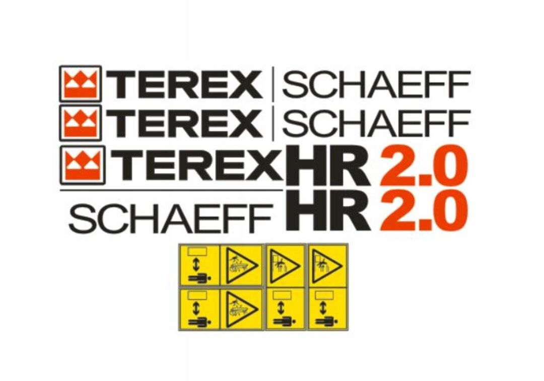 Sticker Decal - TEREX SCHAEFF HR 2.0 - Etsy