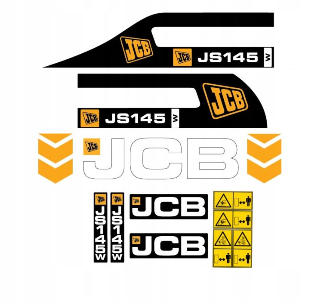 Sticker Decal - JCB JS145W - Etsy