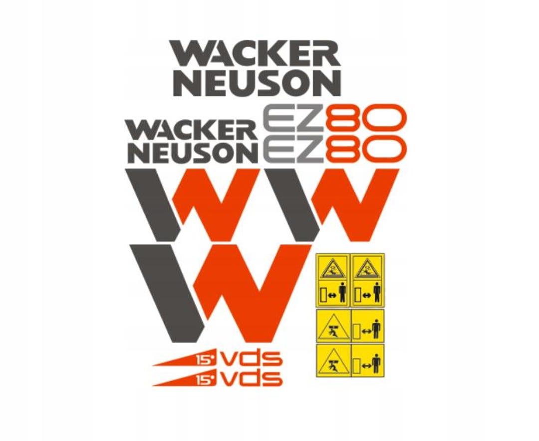 Sticker Decal Sticker - WACKER NEUSON EZ80 - Etsy Canada