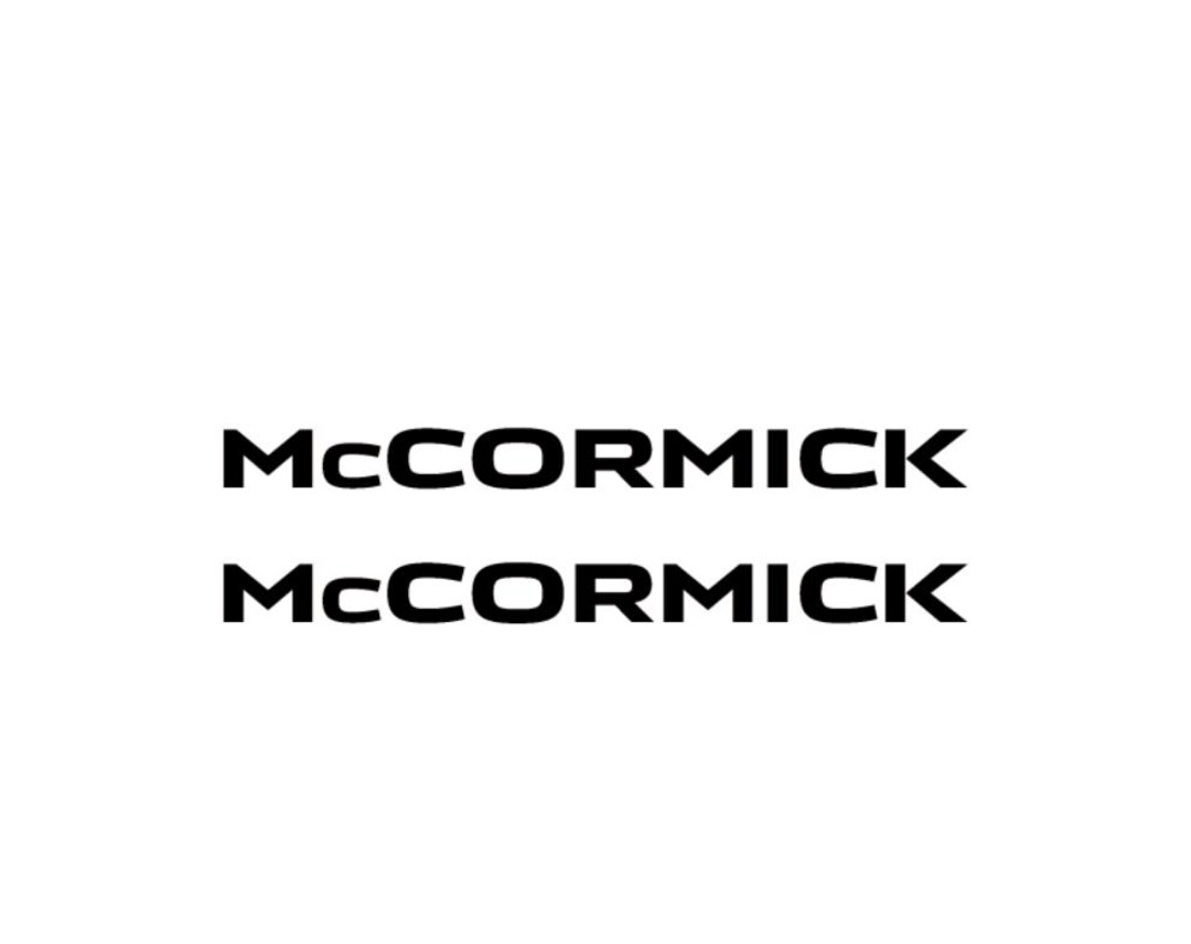 2pack 2x Sticker Decal Logo MCCORMICK 15 20 30 40 50 60 70 80 90 100 Cm ...