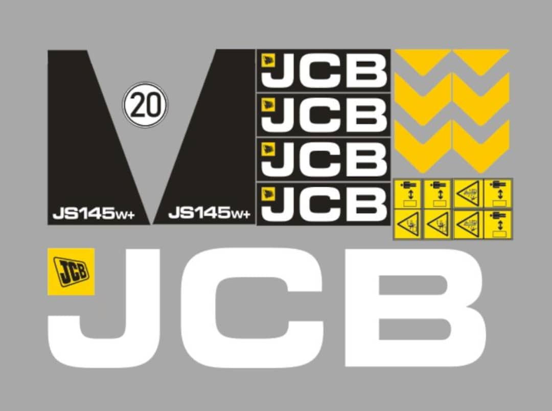 Sticker Decal - JCB JS145W - Etsy