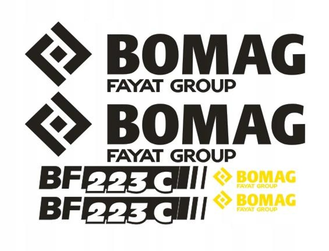 Sticker Decal BOMAG BF 223 C - Etsy