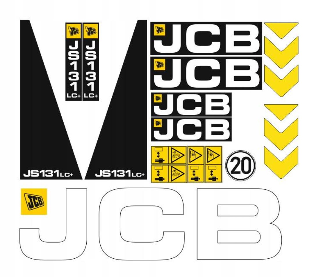 Sticker Decal - JCB JS131LC+ - Etsy