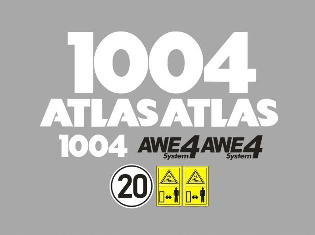 Sticker Decal ATLAS 1004 - Etsy