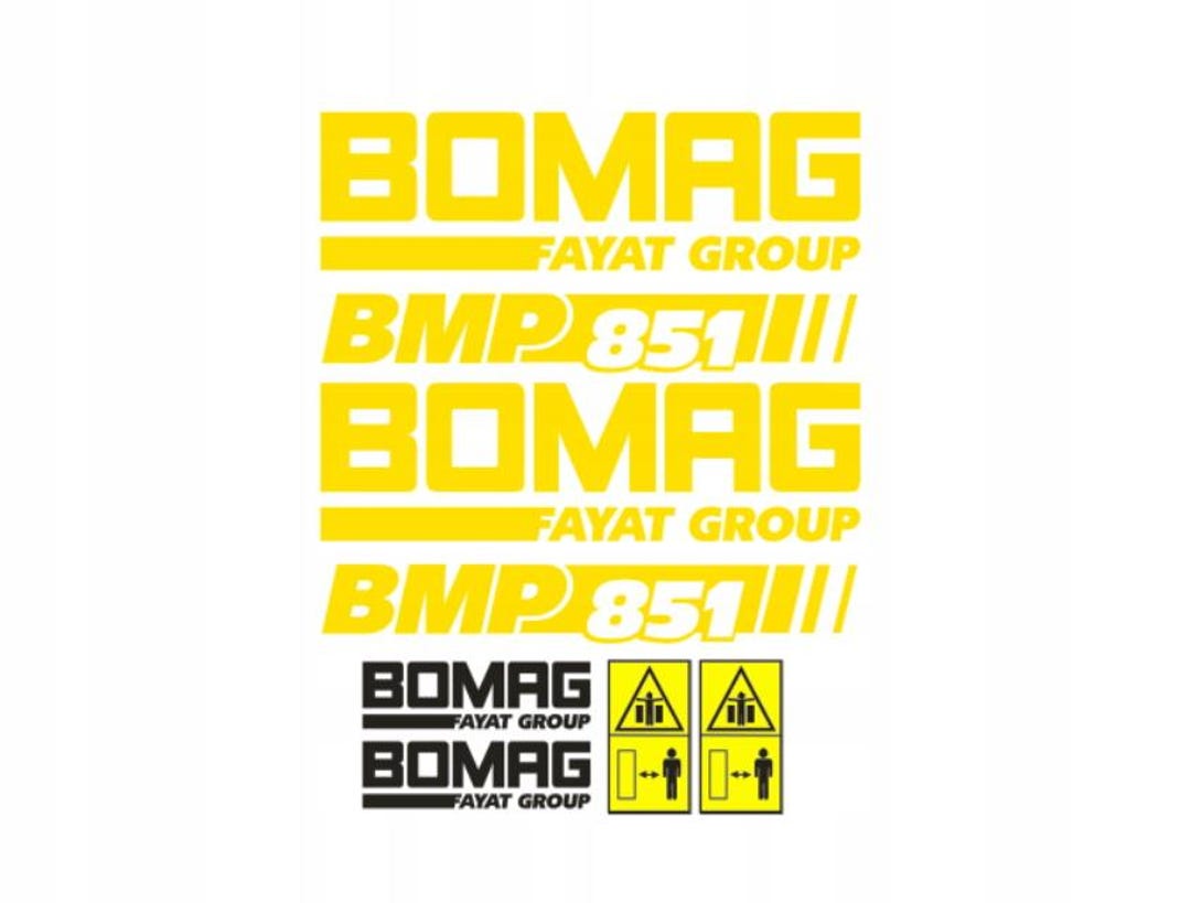 Sticker Decal BOMAG BMP 851 - Etsy