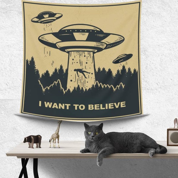 Ufo Tapestry - Etsy