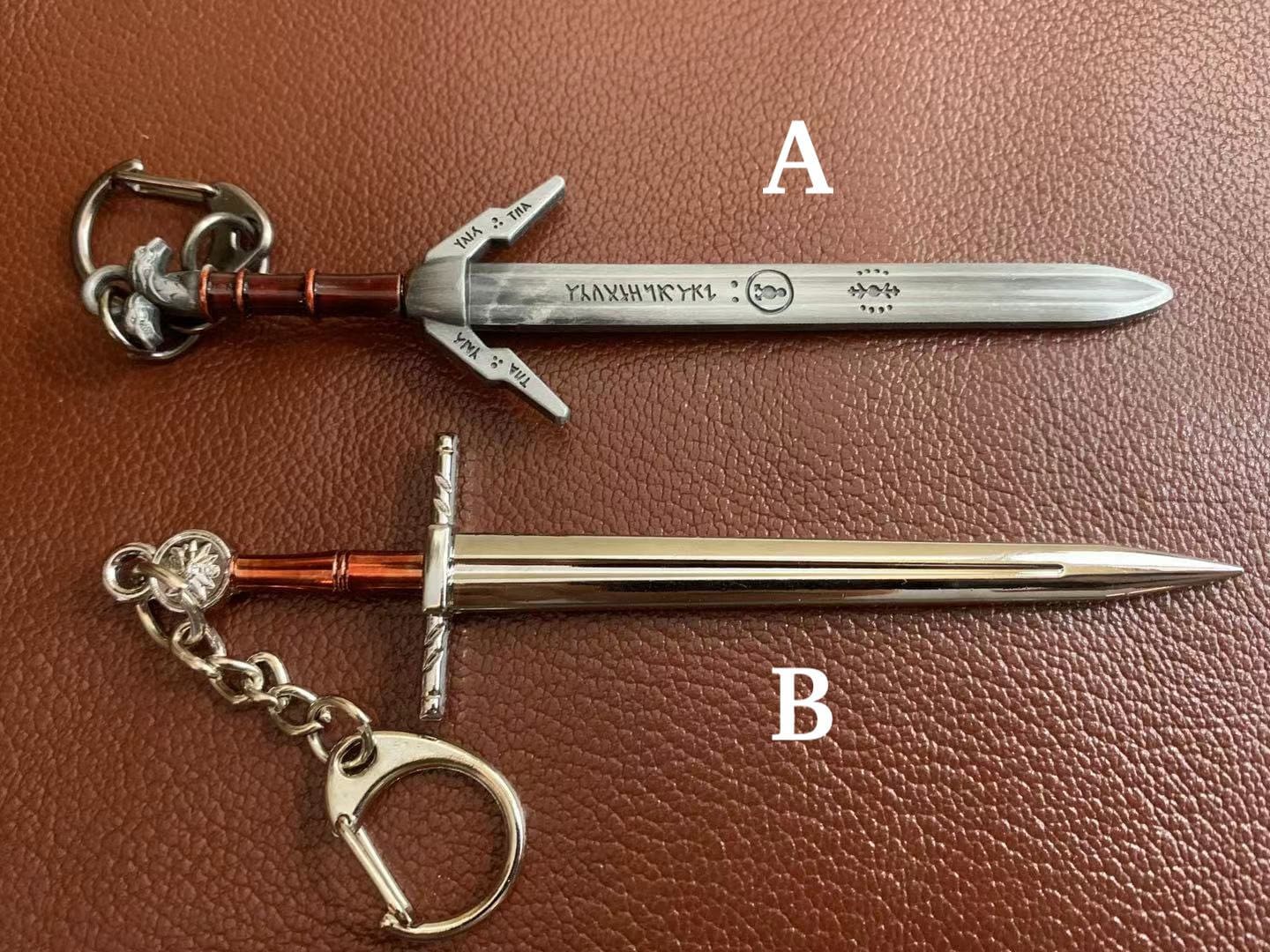 Wild Hunt Sword Metal Keychain Keyring Geralt of Rivia | Etsy