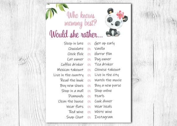 Panda Theme For Baby Shower Games Woodland Animal Neutral Baby Shower